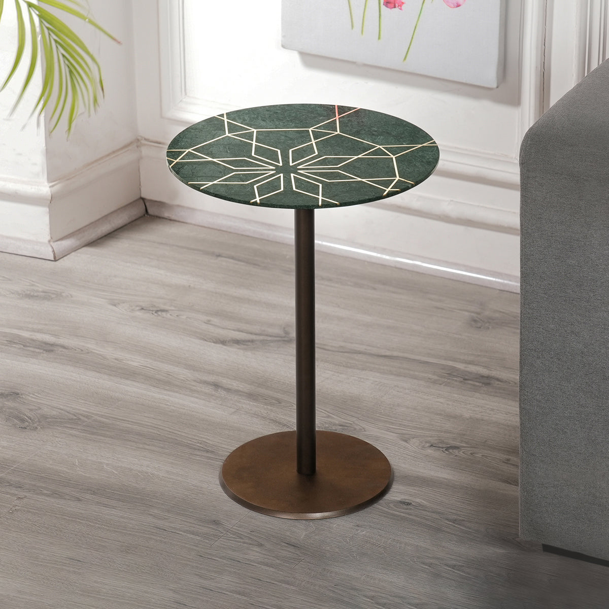 Marble Coffee Table with Brass Inlay – ORVI
