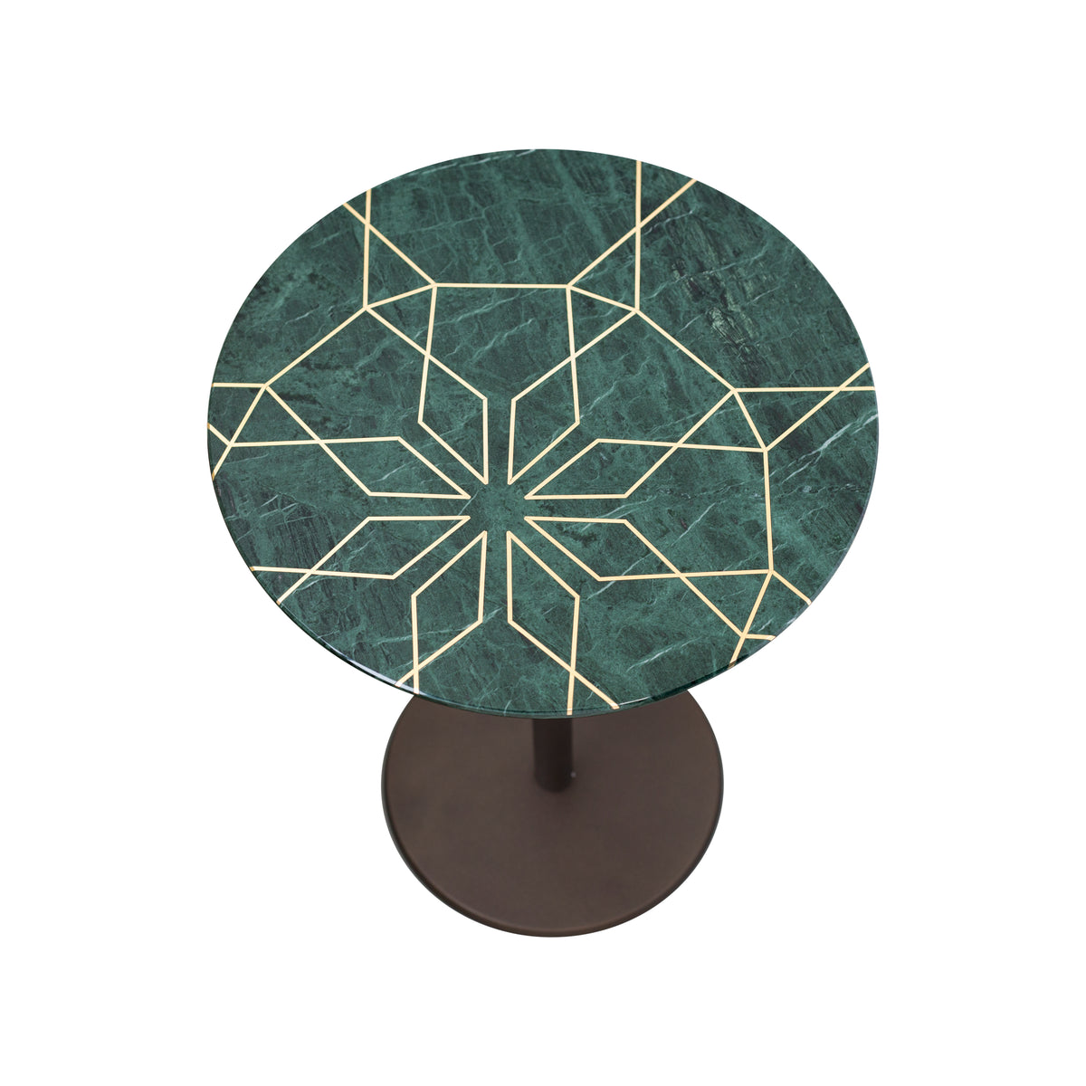 Marble Coffee Table with Brass Inlay – ORVI