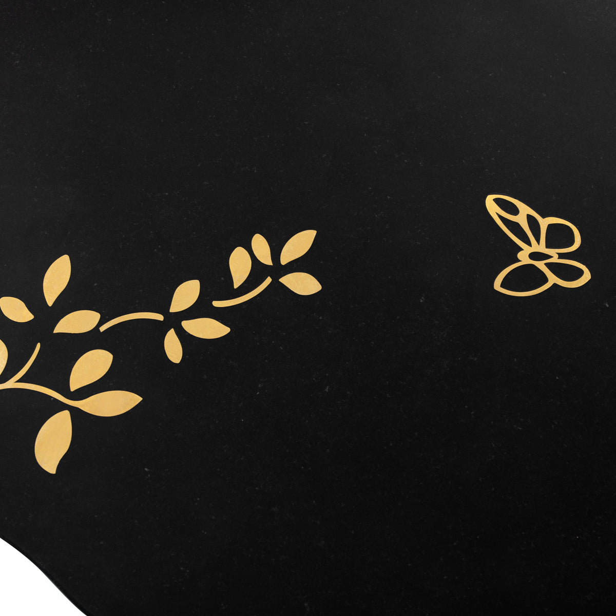 Black Lazy Susan with Brass Inlay – ORVI