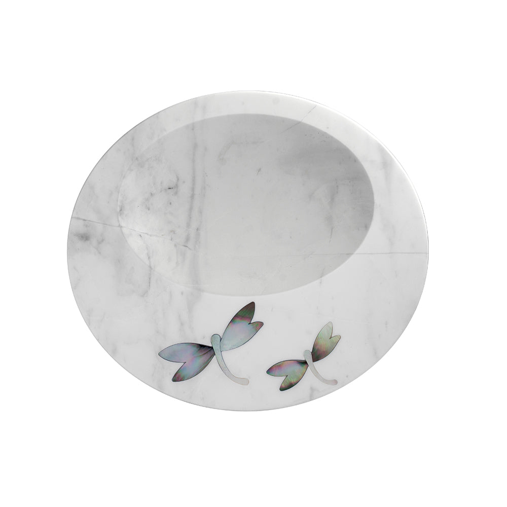 Stone Serving Platter with Mother of Pearl Inlay – ORVI