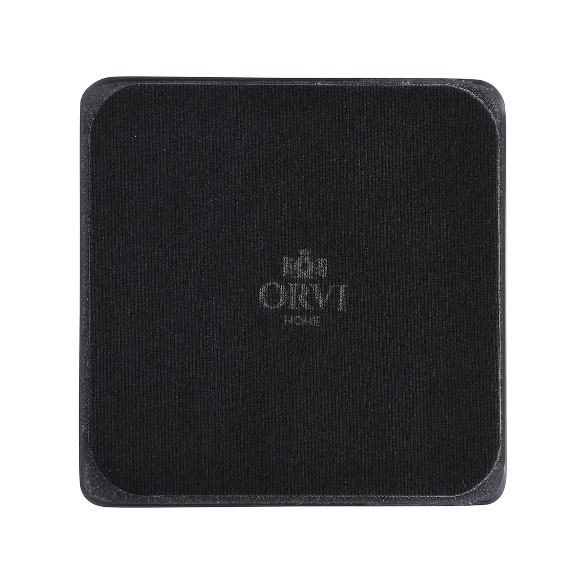 Black Marble Coaster with Stainless Steel Inlay (Set of 4) – ORVI